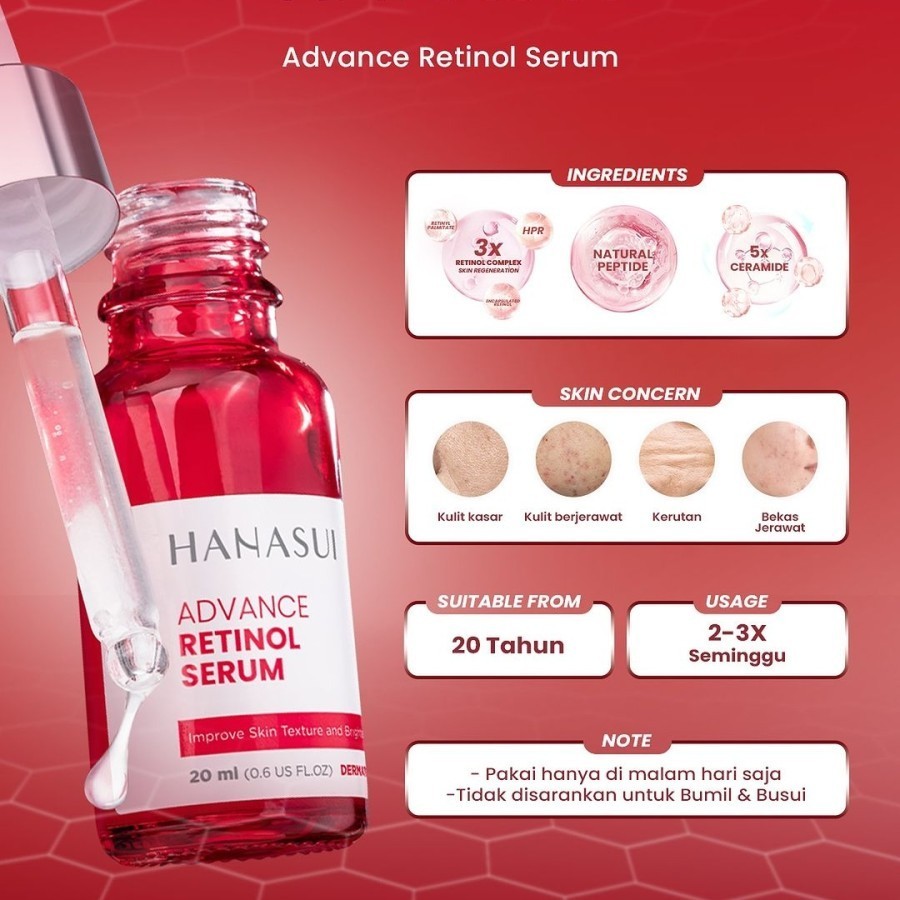 Jual Hanasui Advance Retinol Serum, 20 ml | Shopee Indonesia