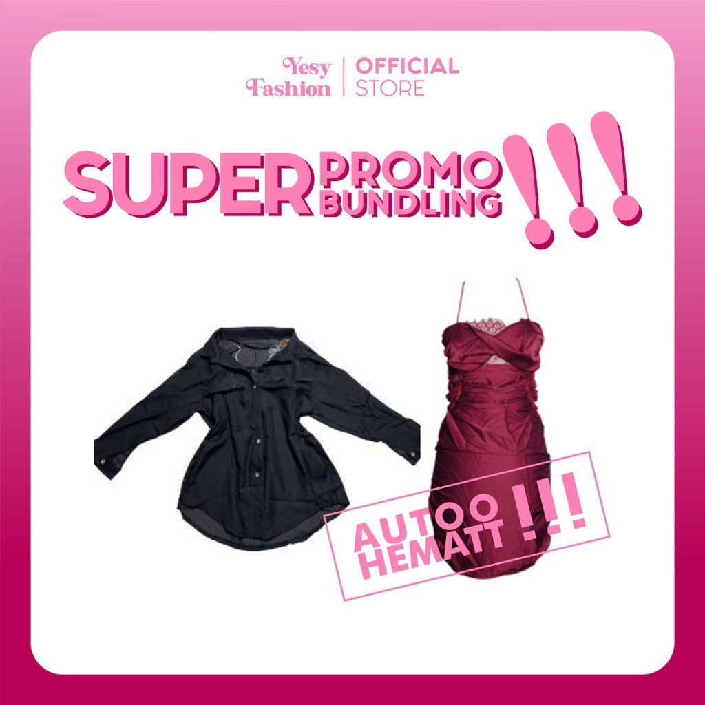 Jual [ Yesy Fashion ] Set Paket Promo Bundling Tren Outfit Korean ...