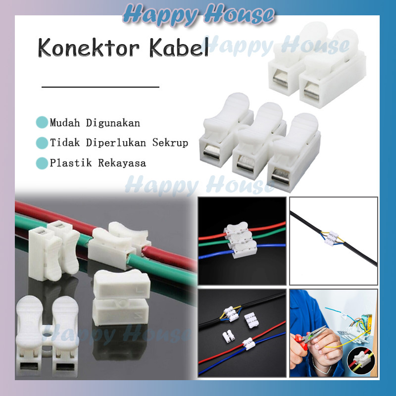 Jual Quick Connect Terminal Connector Sambungan Kabel Listrik Jepit CH2 ...