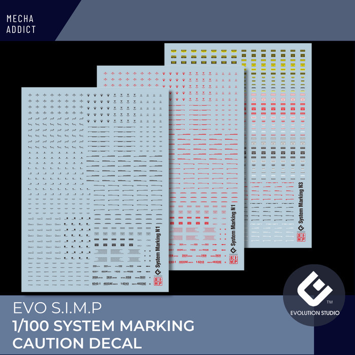 Jual Water Slide Decal System Marking General Caution Decal by EVO SIMP ...