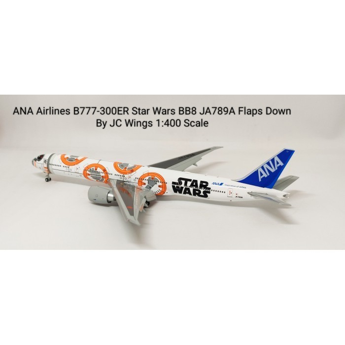 Jual DIECAST PESAWAT TERBANG ANA Airlines B777-300ER Star Wars JA789A Flaps Down By JC Wings 1: ...