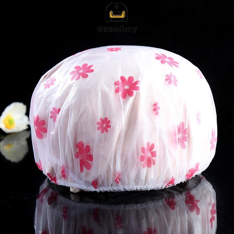 Jual Topi Mandi Tahan Air Kamar Mandi-Universal Wanita Topi Mandi Tahan ...