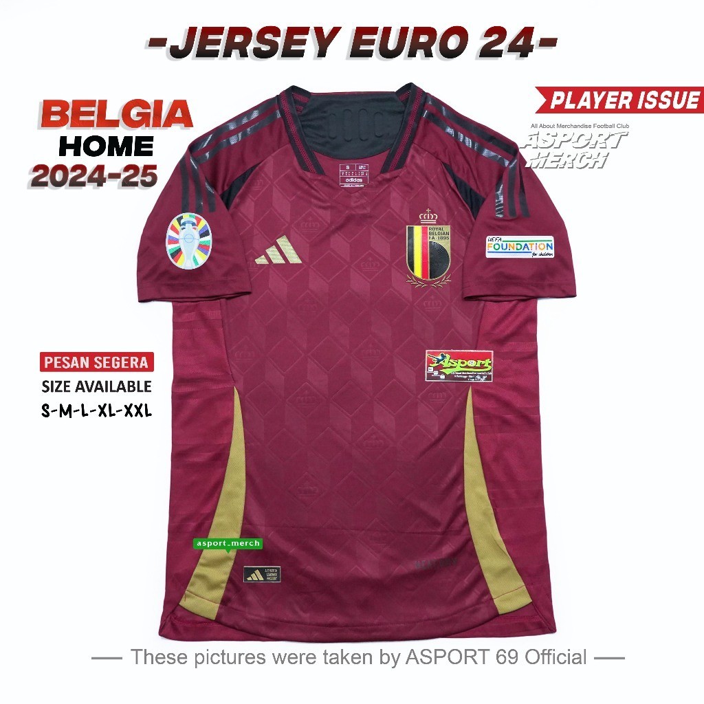 Jual JERSEY BELGIA HOME 2024 TERBARU PLAYER ISSUE JERSEY BOLA BELGIA ...