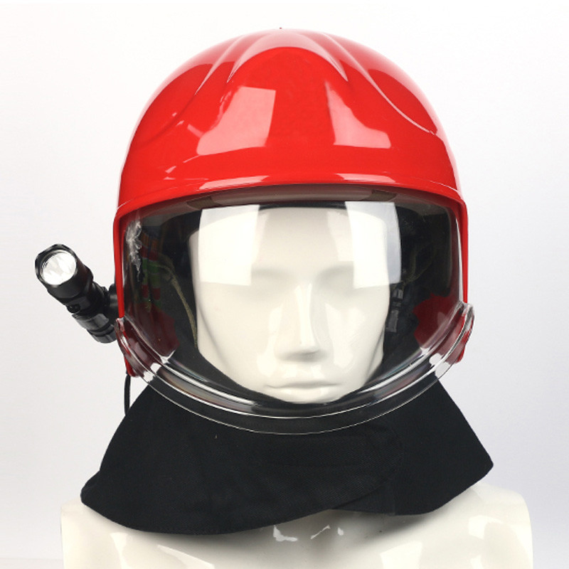 Jual European Forest Fire Insulation Rescue Crash Helmet Mask Head ...