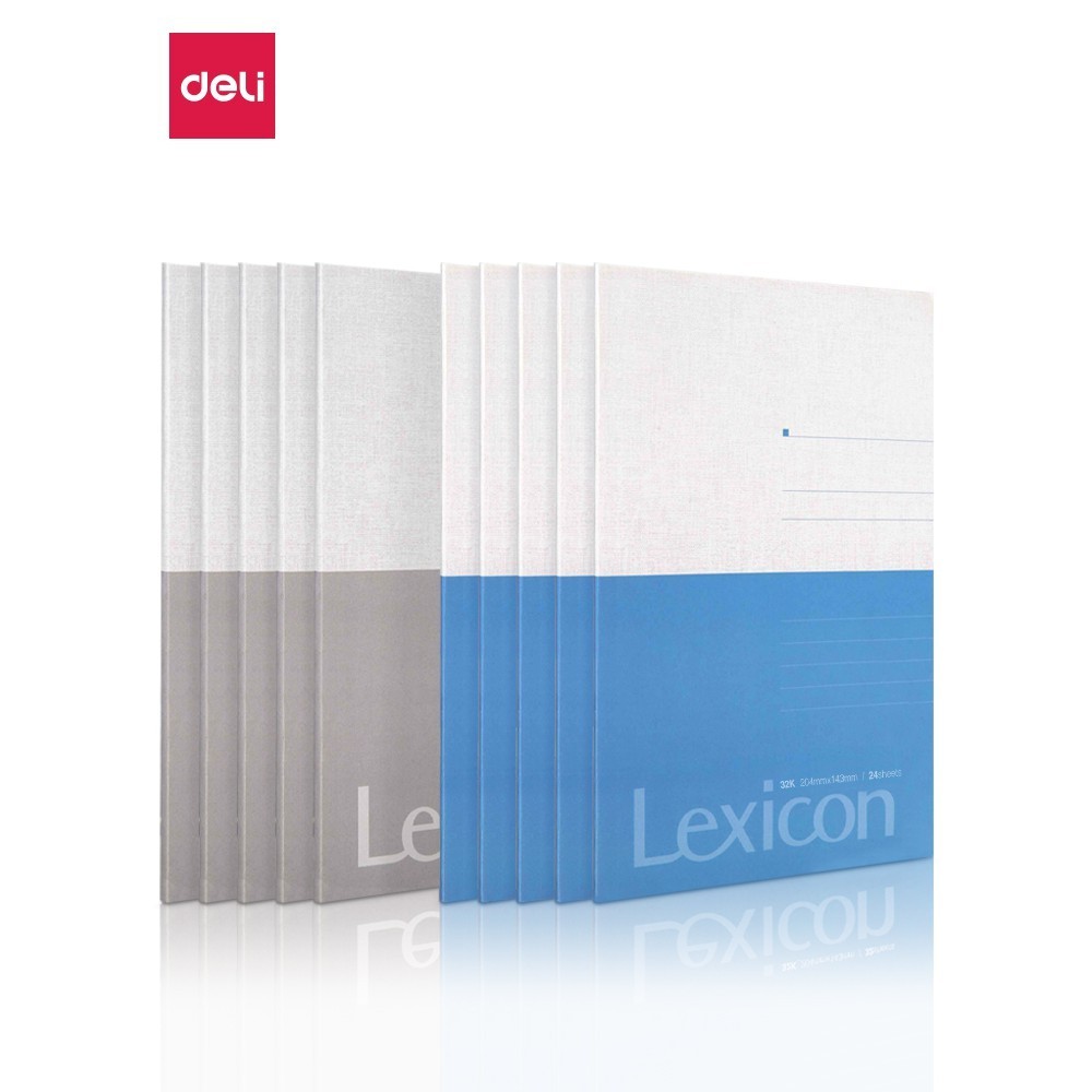 Jual Deli Buku Notebook A5 Tanpa Jilid Kawat 24/36/48 Lembar 7952 7956 ...
