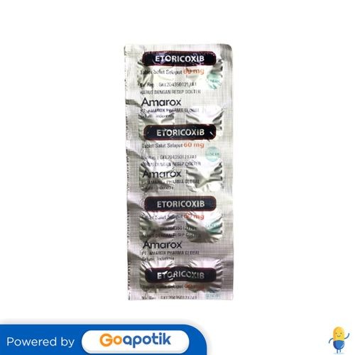 Jual Etoricoxib Amarox 60 Mg Strip 10 Tablet | Shopee Indonesia