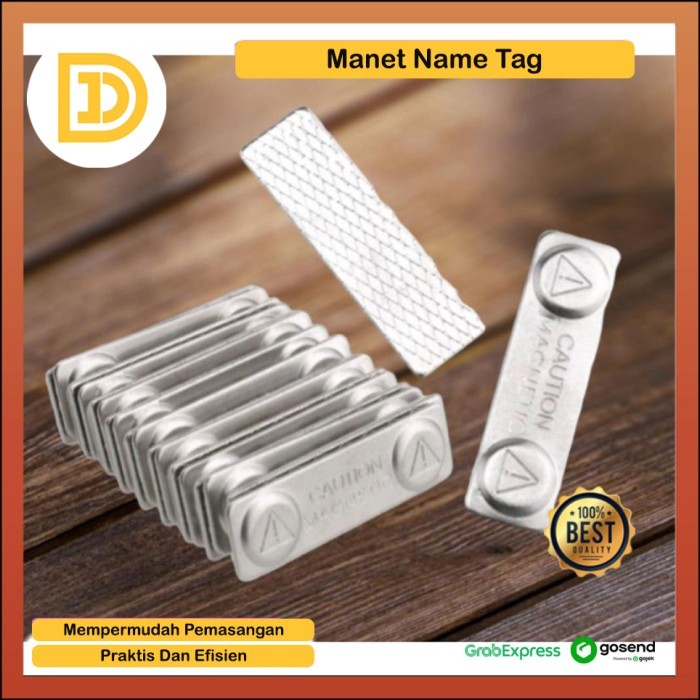 Jual Magnet Name Tag Dada Mangetic Pasang Papan Nama Praktis Tempel ...