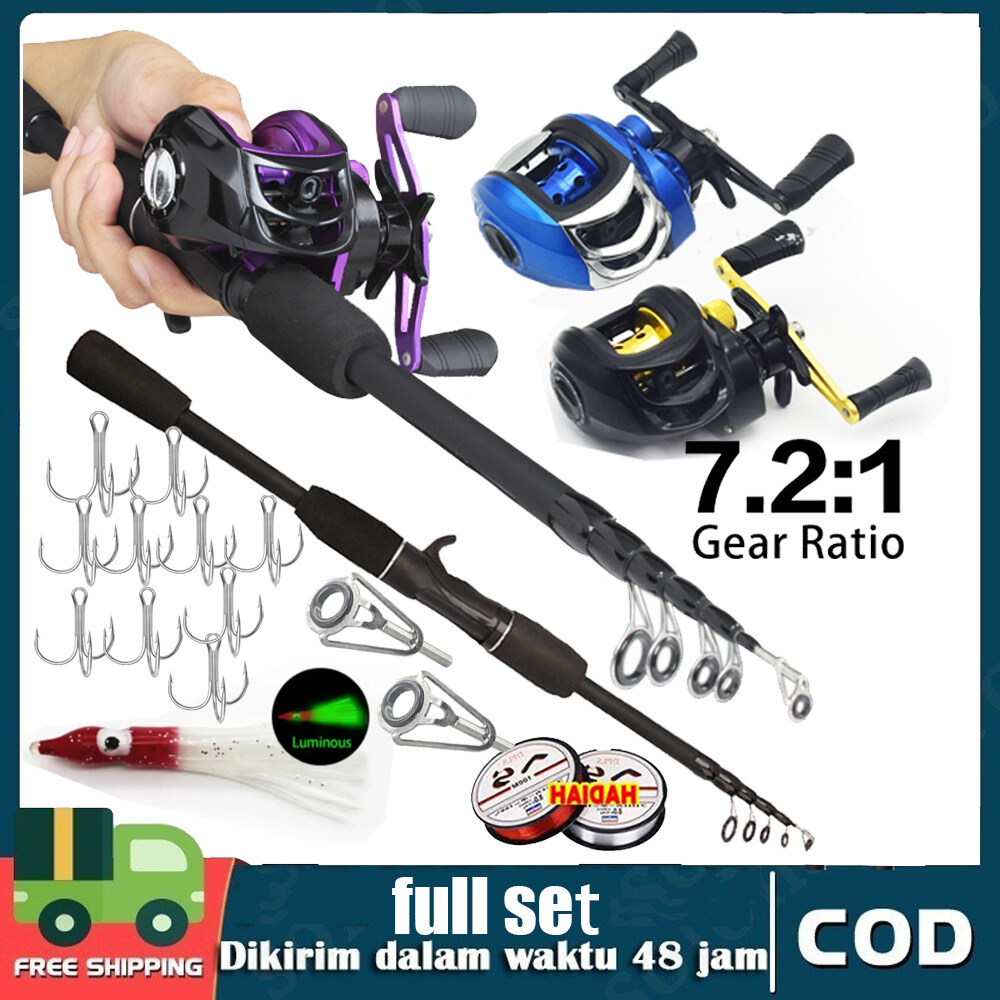 Jual MUXI FISHING set pancing murah pancing set 1.8m 2.1m Telescopic ...
