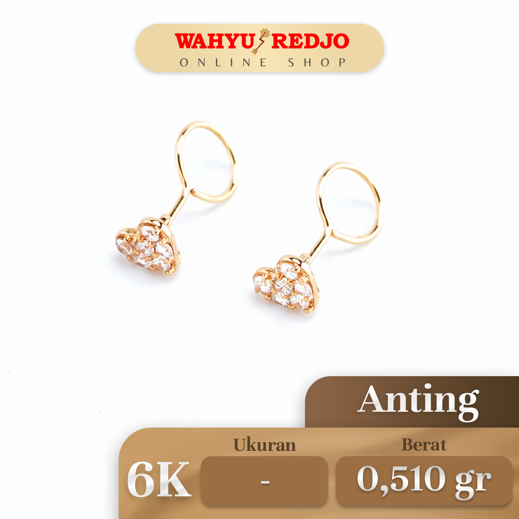 Jual Anting Toge Emas Kadar 6K Wahyu Redjo AN-6K-24801049 | Shopee ...