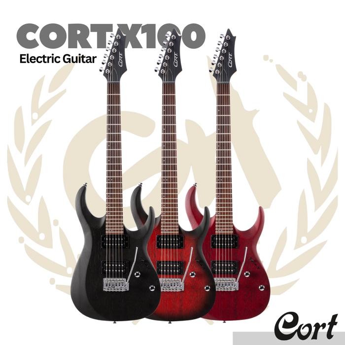 Jual Cort X100 Electric Guitar HH - Gitar Elektrik | Shopee Indonesia