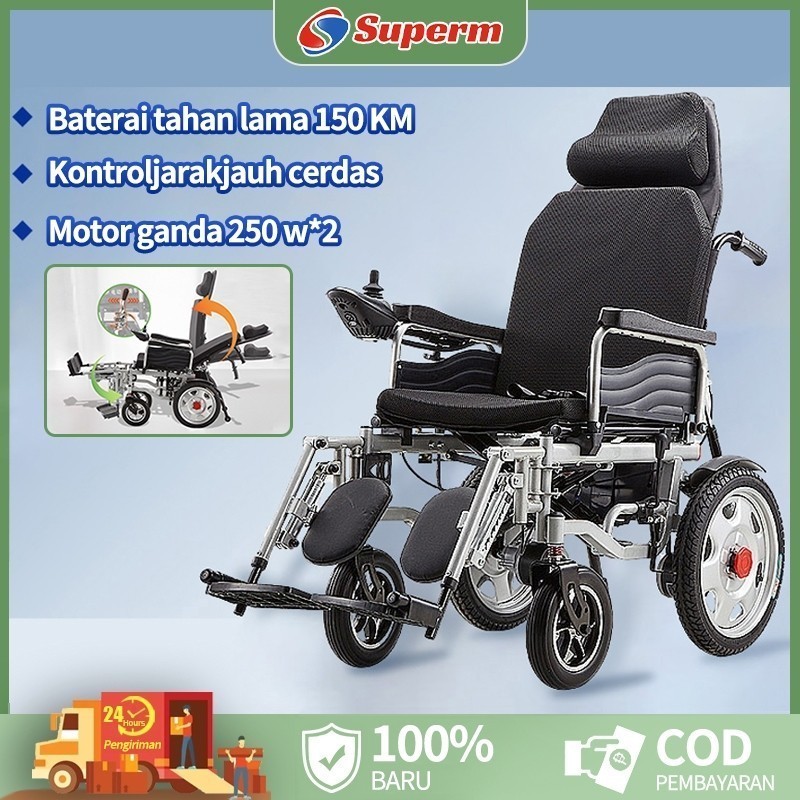 Jual promo spesial Kursi Roda Lipat Listrik Otomatis / Kursi roda ...