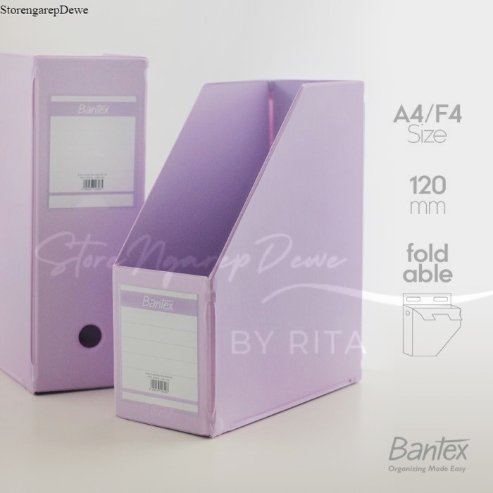 Jual BOX FILE MAGAZINE FILE FOLIO 10 CM 4011 24 BANTEX LIGHT LILAC ...