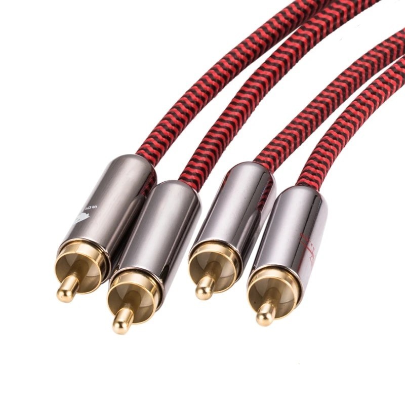 Jual Audiophile Audio Cable Dual RCA to Dual RCA for Amplifier ...