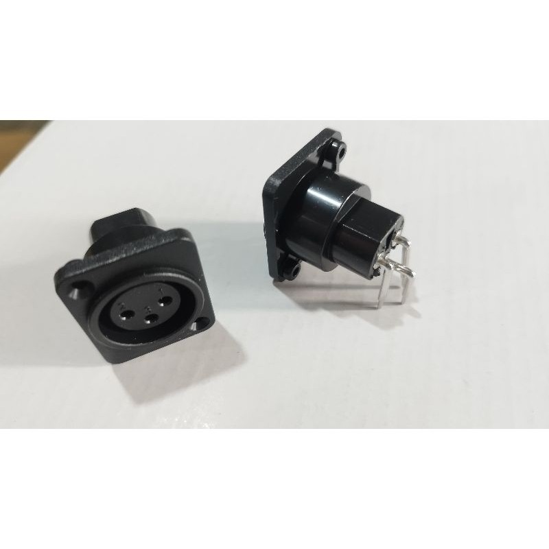 Jual Soket Female body 3pin Hitam plastik jack canon - BlackBox A4 ...