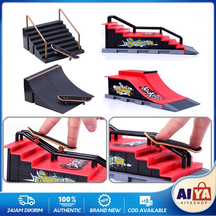 Jual Skate Park Ramp Parts for Tech Decks Fingerboard Finger Board Parks Gift For Kids | Shopee ...