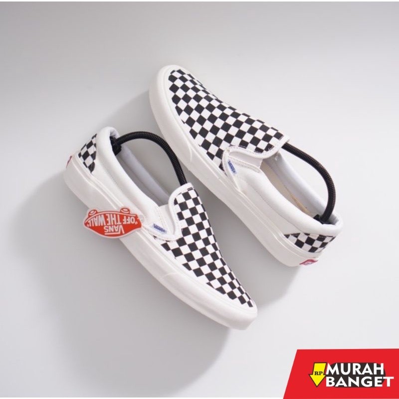 Jual Sepatu running wanita- Sepatu Vans Slip On Mono OG Checkerboard ...