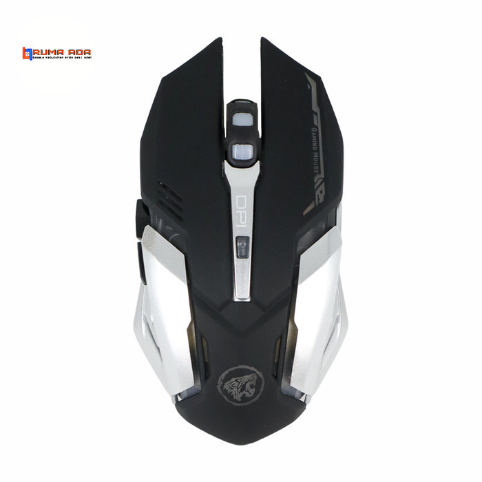 Jual MOUSE GAMING WIRELESS RGB 7 WARNA 2000 DPI RECHARGEABLE BAGUS D9 ...