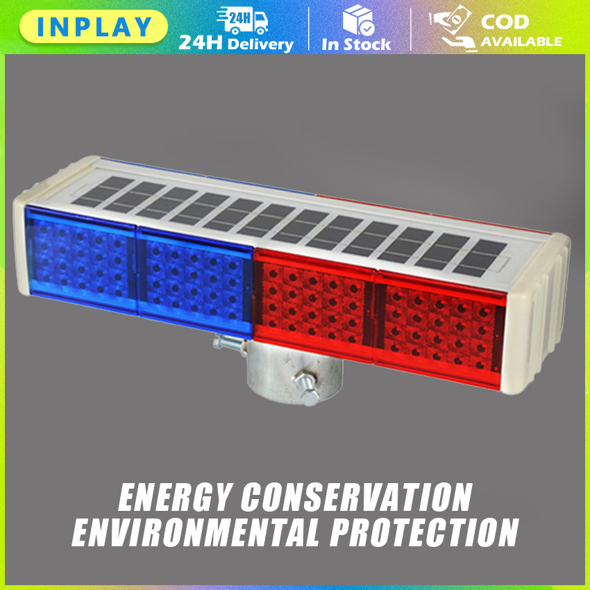 Jual Daya Surya Lampu Peringatan Flash LED Warna Merah Dan Biru Untuk ...