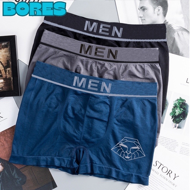 Jual BORES Boxer Pria 6928 Boxer Briefs Pria Underwear Man Sempak Cowok ...