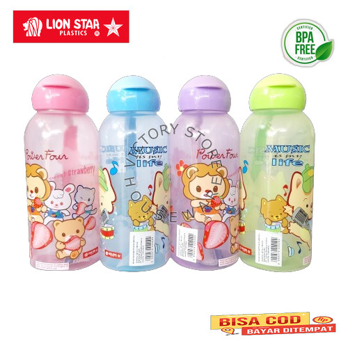 Jual LION STAR Miko Bottle Botol Minum Anak Sekolah Sedotan 600 Ml Lionstar | Shopee Indonesia