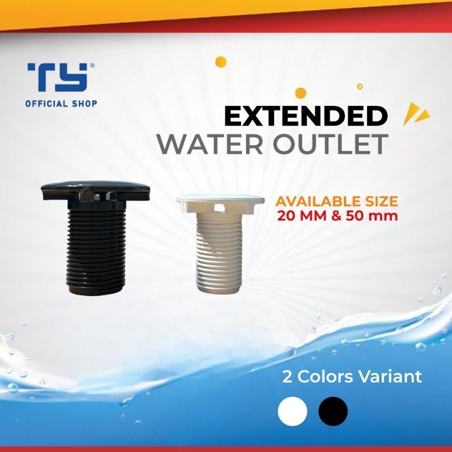 Jual TY Extended Water Outlet Pipa Pipe/Bottom Drain Drat Extended U ...