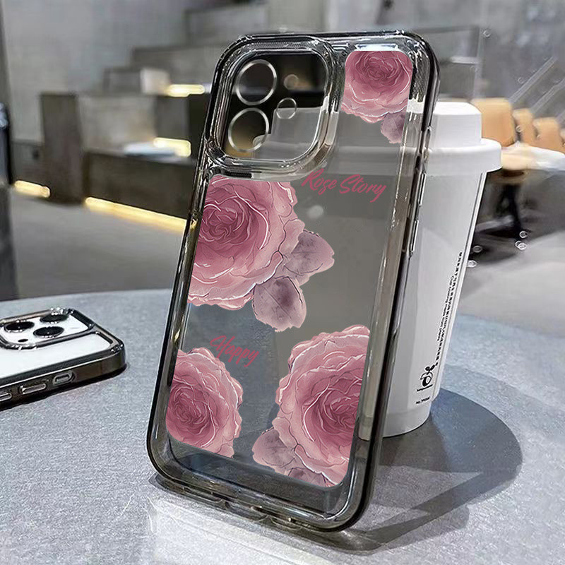 Jual bunga-bunga aesthetic transparan soft case samsung a16 a06 a55 a15 a54 a05 a05s a25 a35 a24 ...