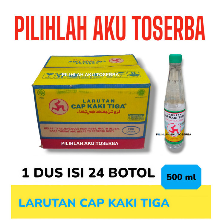 Jual Larutan Penyegar CAP KAKI 3 Rasa ORIGINAL Botol Pet 500 ml - ( HARGA 1 DUS ) | Shopee Indonesia
