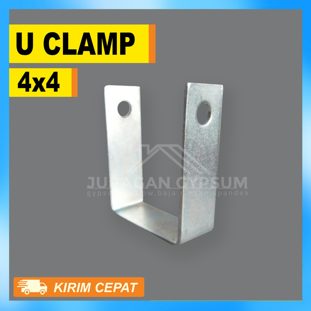 Jual U Clamp 4x4 | U Klem | U clam | Penggantung rangka hollow | Shopee ...