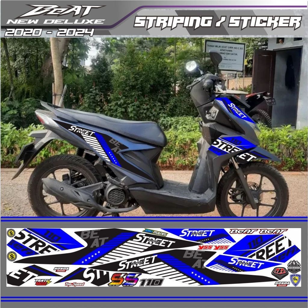 Jual Striping beat new deluxe 2020 / 2024 variasi street stiker beat ...