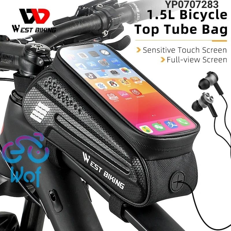 Jual WEST BIKING 283 Tas Depan Handphone Frame Sepeda YP0707283 ...