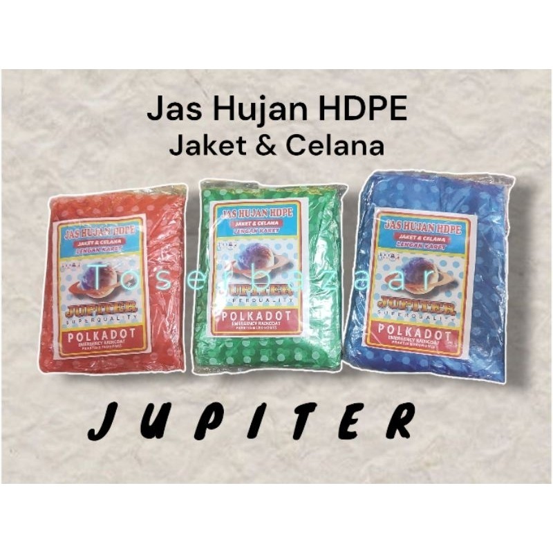 Jual Jas Hujan Plastik JUPITER Mantel Hujan HDPE - Toserbazaar | Shopee ...