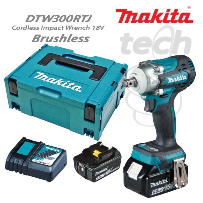 Jual Mesin Pembuka Baut Cordless Impact Wrench Baterai 18V Makita ...