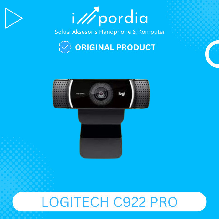 Jual Logitech C922 PRO STREAM Webcam Background Replacement + Tripod ...