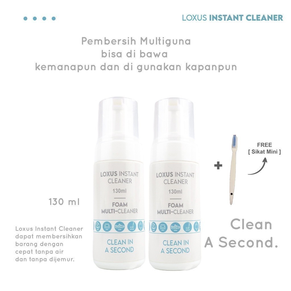 Jual Loxus Instant Cleaner Travelling Pack 2pcs | Shopee Indonesia