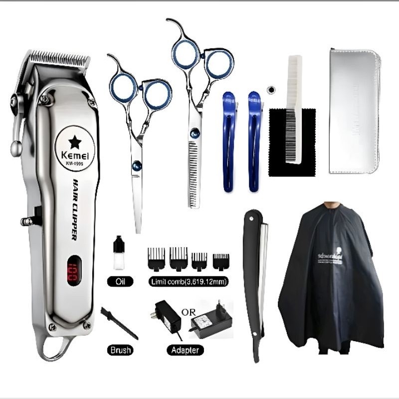 Jual Paket Peralatan Alat Cukur Rambut Pangkas Potong Gunting Rambut ...