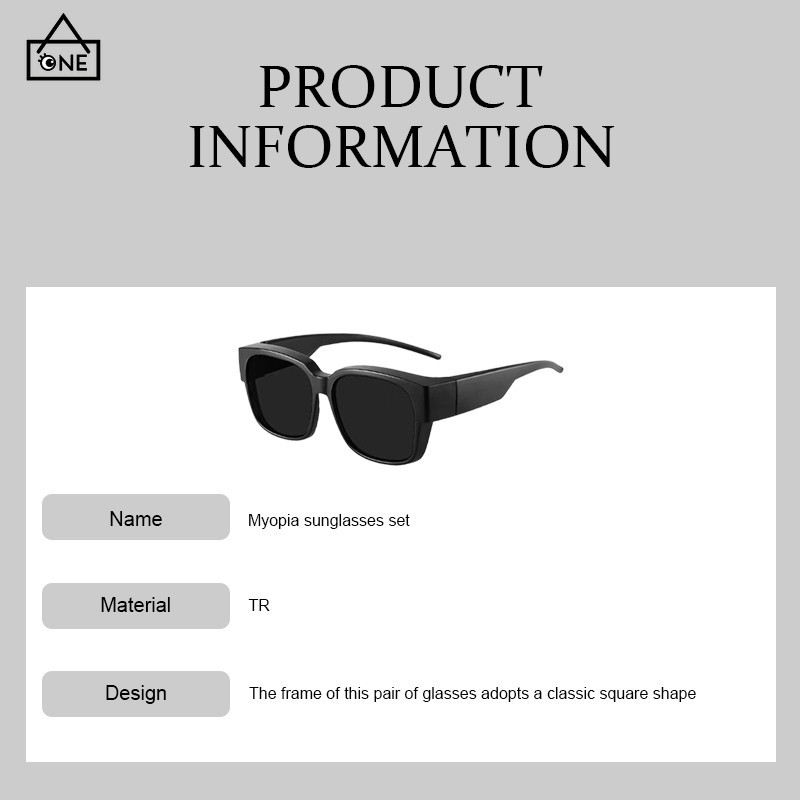 Jual COD ️Set Kacamata Hitam Miopia Kacamata Hitam Uniseks Kacamata Hitam Miopia Anti ...