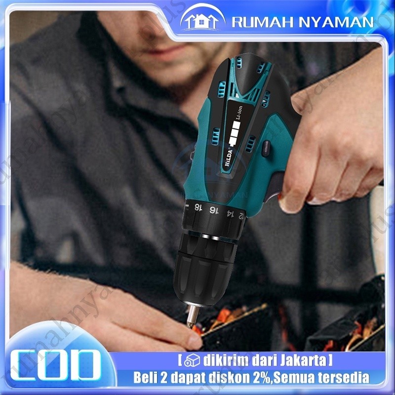Jual Mesin Bor Cordless/Bor Baterai/ Bor Listrik/Beton Besi Kayu Dengan ...