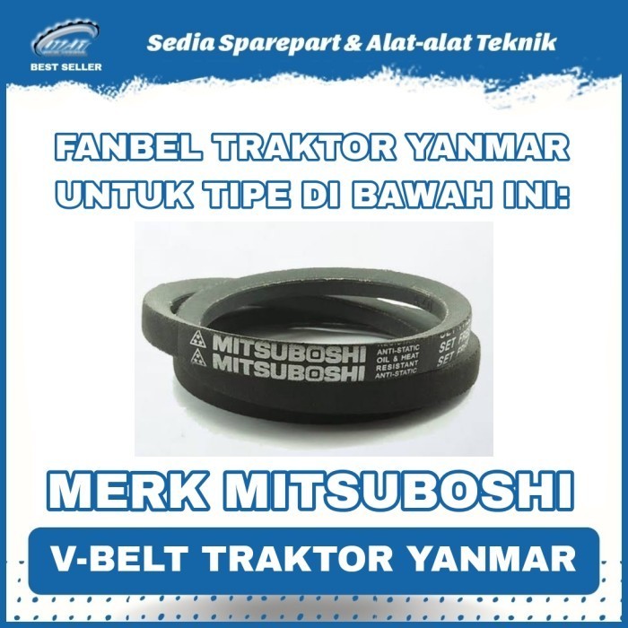 Jual V-BELT FANBEL TRAKTOR YANMAR YST X2 / YZC / YZD | Shopee Indonesia