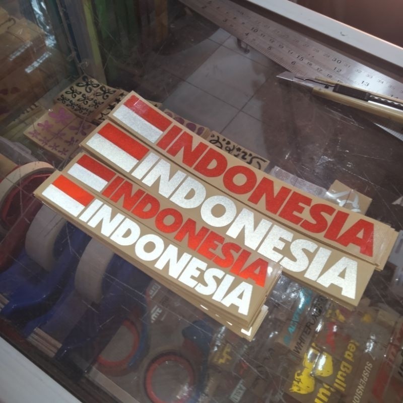 Jual Sticker Merah Putih CUTTING BENDERA INDONESIA PANJANG | Shopee ...