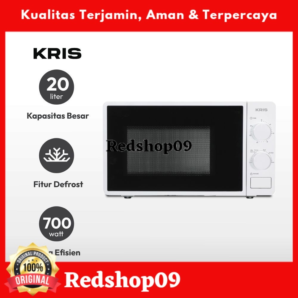 Jual Kris 20 Ltr Microwave Oven Dengan Button - Putih/Hitam | Shopee ...