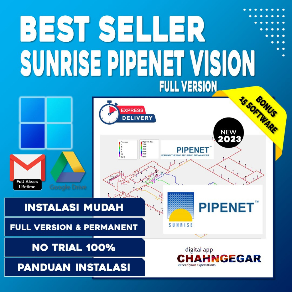 Jual Sunrise PIPENET Vision Full Version Lifetime Software untuk ...