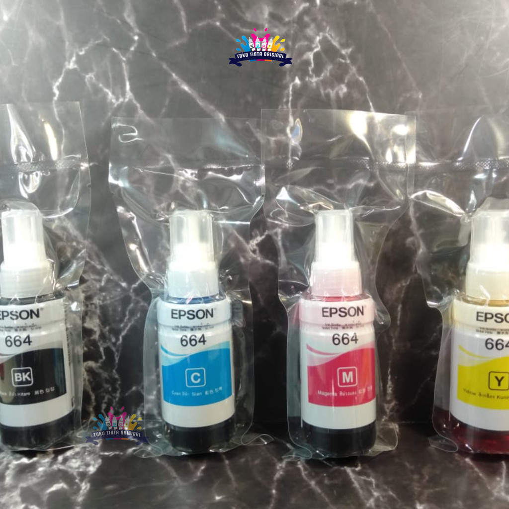 Jual Tinta Epson 664 kualitas ori for printer L120/L210/L220/L310/L360 tanpa dus | Shopee Indonesia