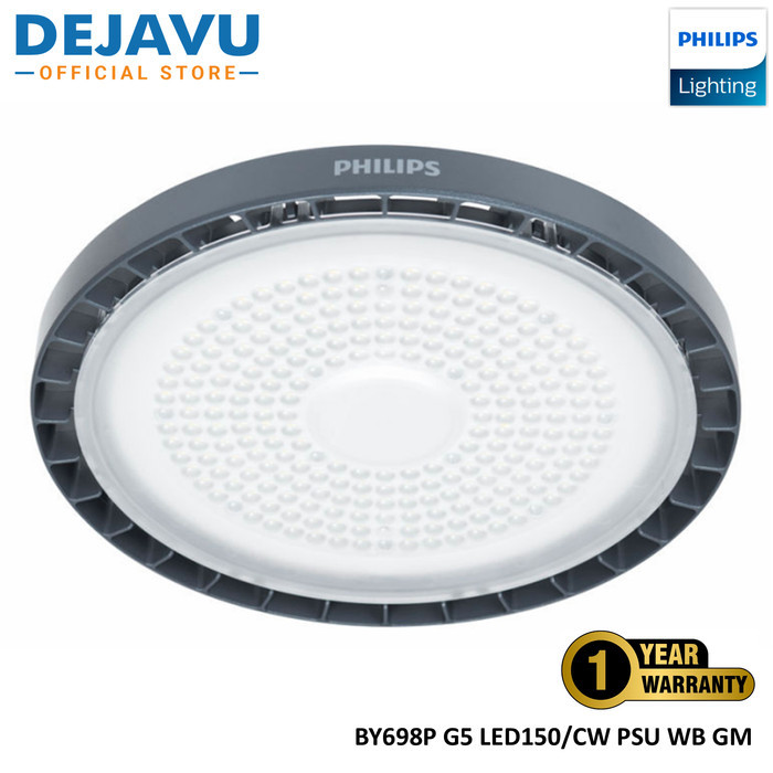 Jual Lampu Industri GOR Philips HighBay BY698P G5 LED150/CW PSU WB GM ...