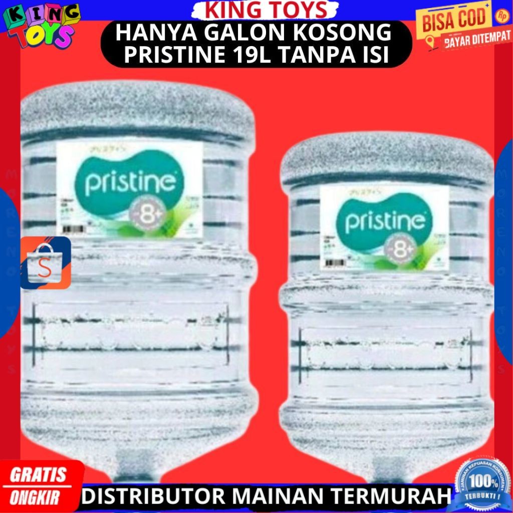 Jual Galon Kosong PRISTINE 19 Liter Hanya Galon SajaTanpa Air Galon PRISTINE Kosongan Bagus Dan ...