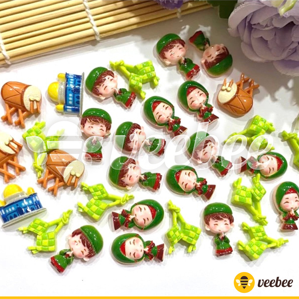Jual Hiasan Hampers Lebaran | Topper Kue | Mainan Resin Clay Tema ...