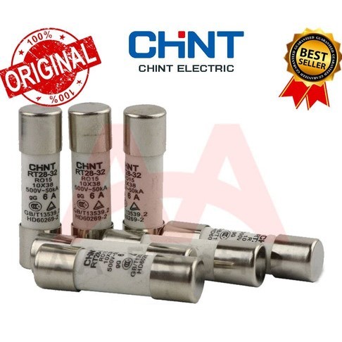 Jual CHINT CHNT Sekring Fuse Link Keramik AC RT28-32 RO15 10x38 500V ...