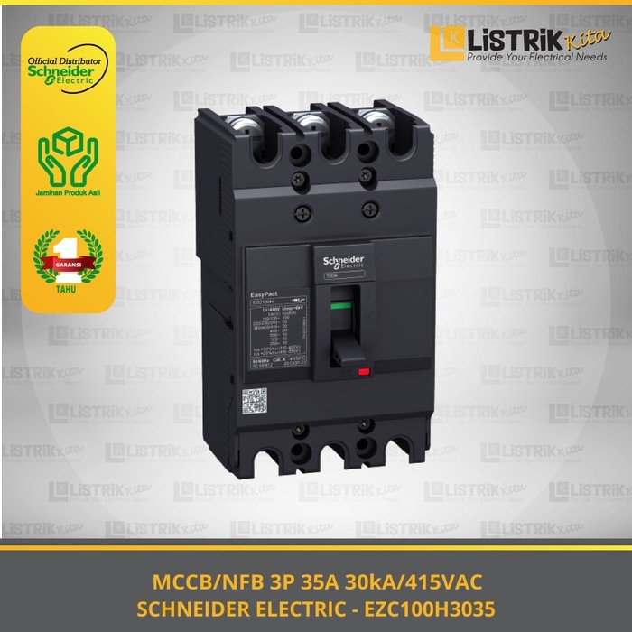 Jual Schneider Mccb Ezc100H 3P/3T 35A 30Ka - EZC100H3035 | Shopee Indonesia