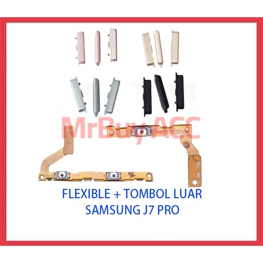 Jual Fullset Flexible On Off Volume + Tombol Luar Samsung J7 Pro J730 | Shopee Indonesia