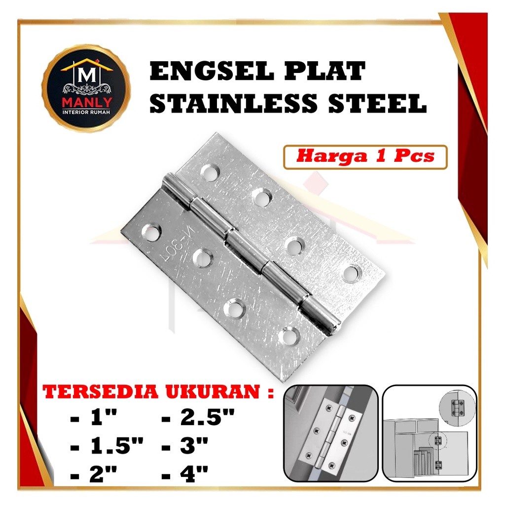 Jual Engsel Pintu Kupu-kupu RRT Engsel Plat Stainless Engsel Kandang ...