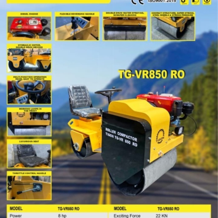 Jual Mesin Baby Roller TIGON TG-VR 850 RO / Mesin Perata Jalan Baby ...